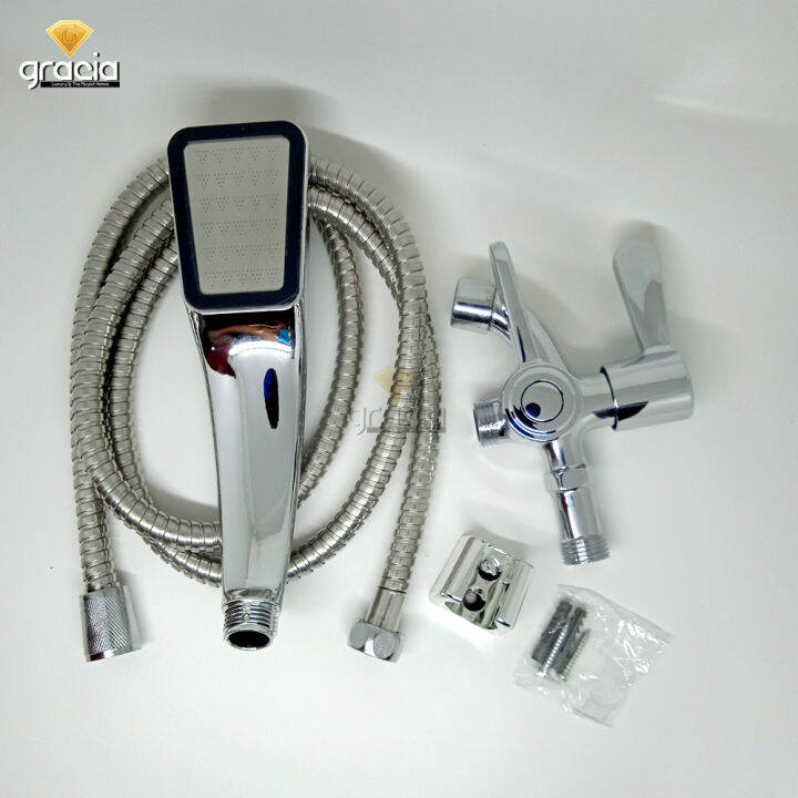 Shower Mandi Lubang 300 Hand Shower SET Besar Tekanan Turbo Hand Shower ...