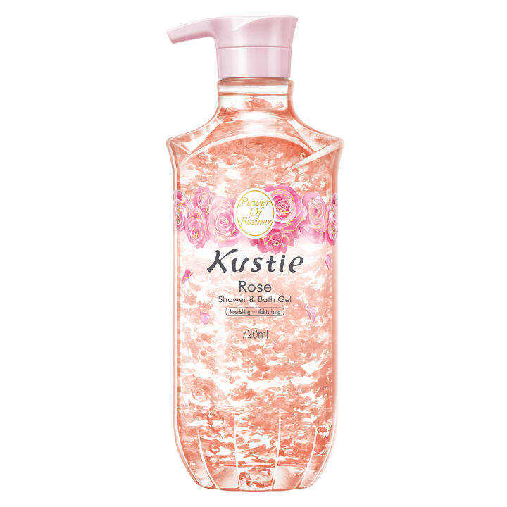Kustie Rose Shower & Bath Gel 720ml with Pump | Lazada Singapore
