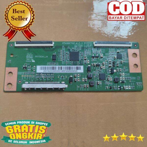Tcon T con Ticon Tikon board logic panel tv led polytron PLD 43B150 ...