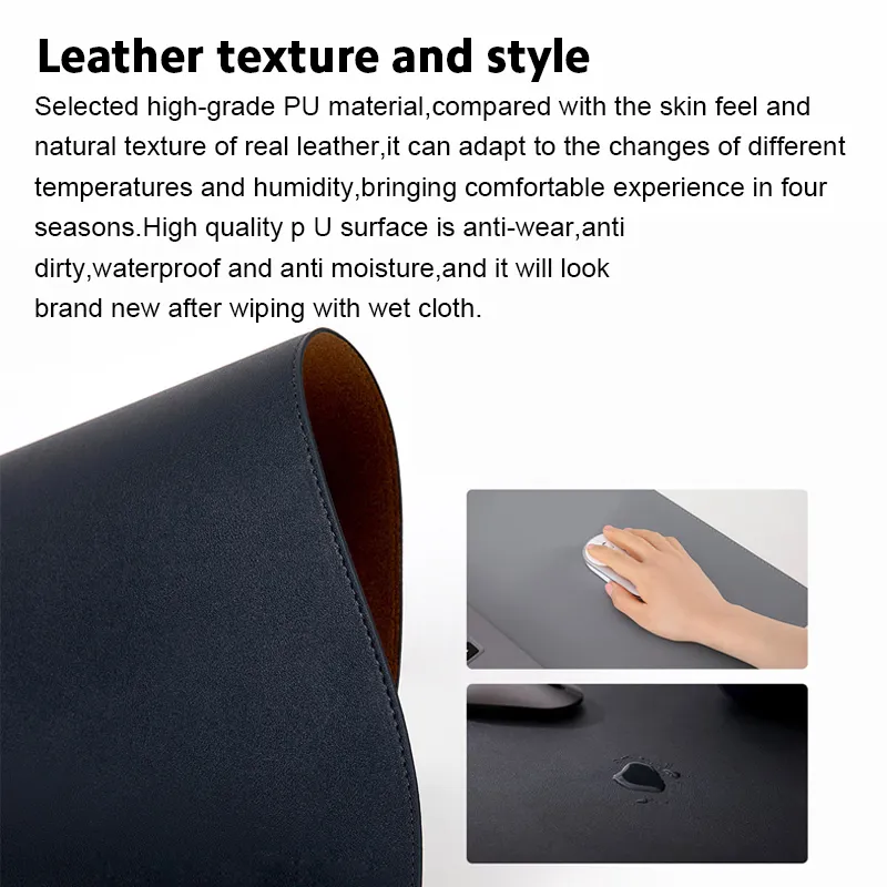 Xiaomi Mi Mouse Pad Xiaomi แผ่นรองเมาส์ Leather Touch/ Waterproof Anti ...
