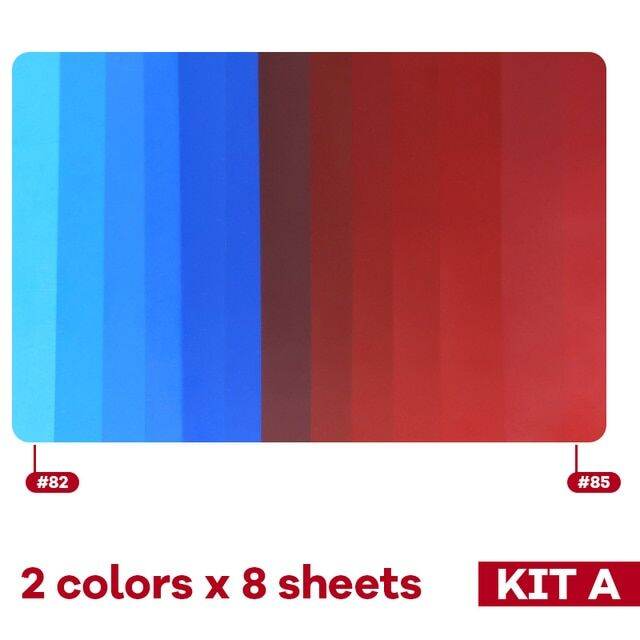 TI1Y Sheets Optical Gel Filter Kit Color Correction Photo Effect CTB ...