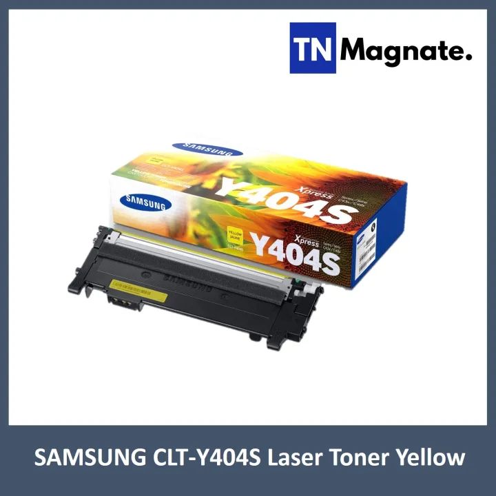[หมึกพิมพ์] Samsung 404s CLT Y404S Toner Cartridge-สีเหลือง | Lazada.co.th