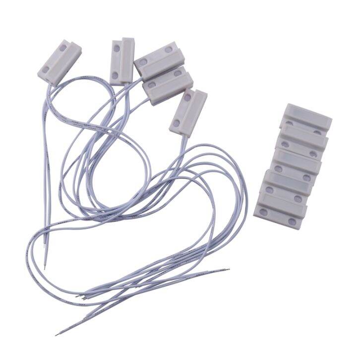 5 Pcs Mc-38 Wired Door Window Sensor Magnetic Switch For Home Alarm ...