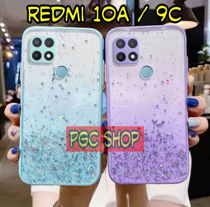 CASING ( REDMI 9C / 10A ) CASE GLITER, KESING HP,KASING KEREN,CASING ...
