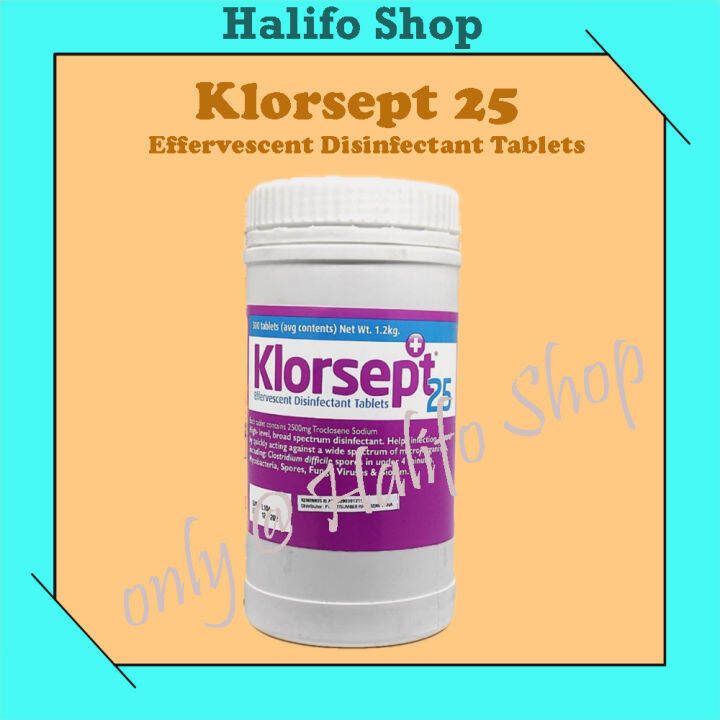 Klorsept 25 Medentech - Effervescent Disinfectant Tablets | Lazada ...