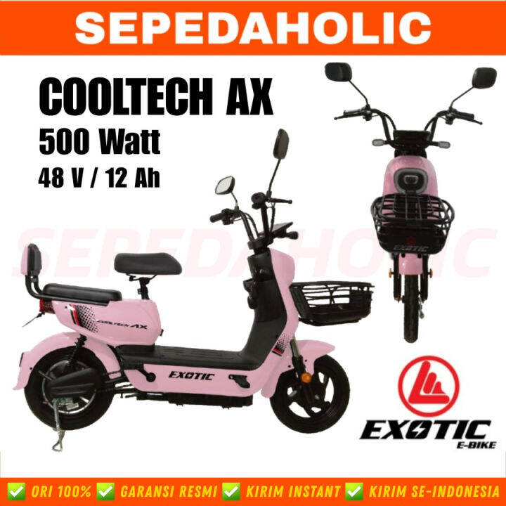 Sepeda Listrik EXOTIC COOLTECH AX BY PACIFIC 500 Watt Electric Bike ...