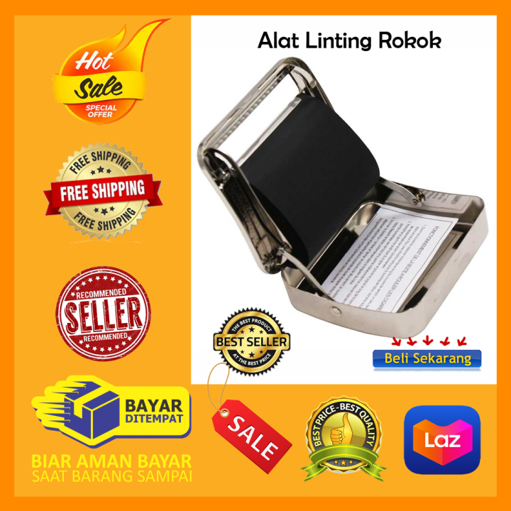 Alat Linting Rokok Manual Stainless Steel / Kotak Tempat Menggulung ...