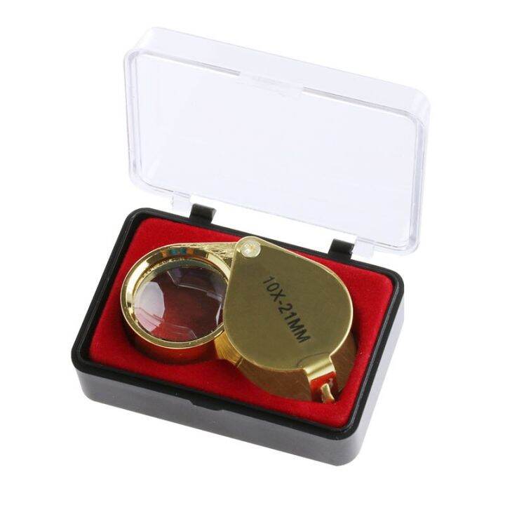 10X 21mm Mini Triplet Jeweler Eye Loupe Magnifier Magnifying Glass ...
