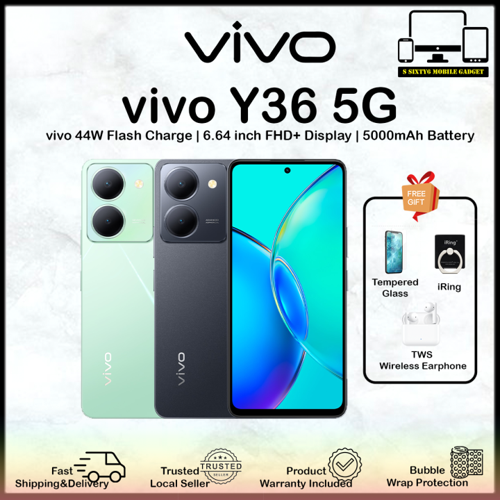 vivo Y36 5G | 8GB+256GB | 44W Flash Charge | 6.64 inch FHD+ Display | 5000mAh Battery | 100% ...