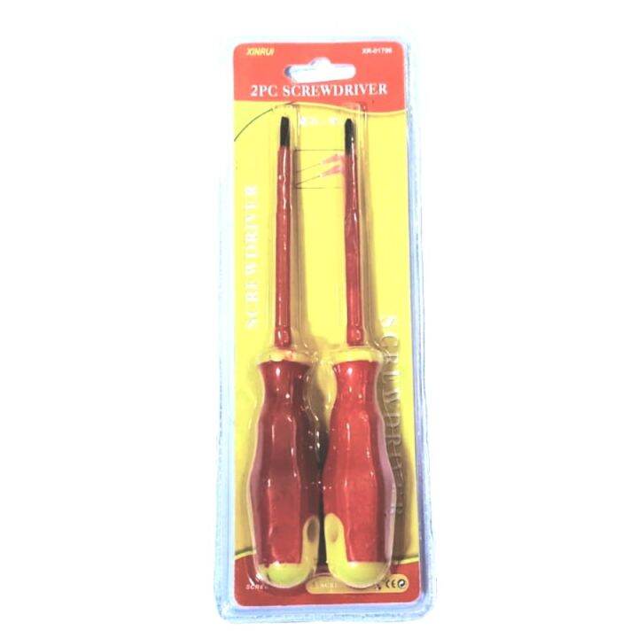 Obeng Listrik Set 2 Pcs Insulation Screwdriver set | Lazada Indonesia