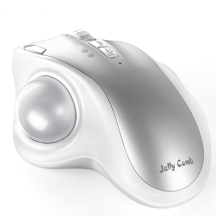 Jelly Comb 2.4G Wireless Trackball Mouse Bluetooth Rechargeable 2400dpi ...
