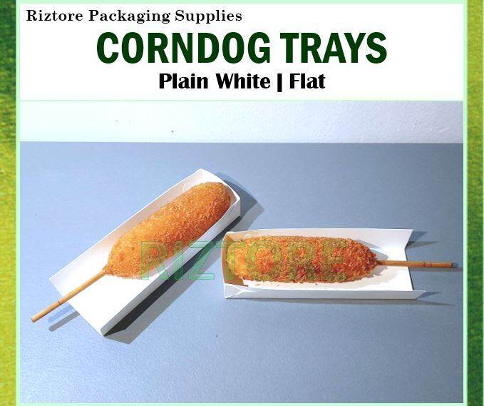 Approx. 100pcs Corndog Flat Paper Tray | Lazada PH