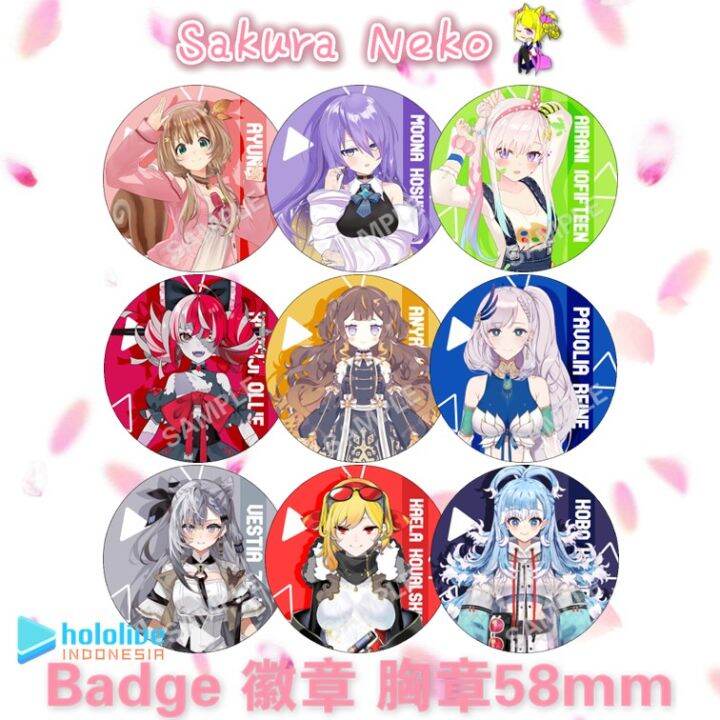 Ready Stocks Hololive ID Indonesia 虚拟主播 VTuber AREA 15 holoro holoh3ro ...