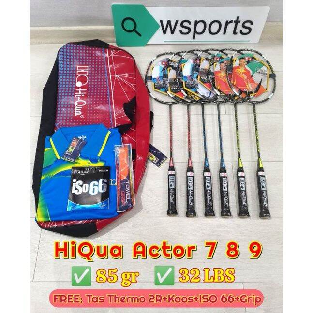 Raket Badminton HiQua X-Actor 7 8 9 Original | Lazada Indonesia