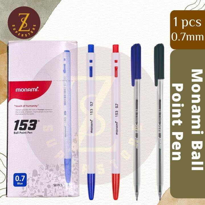 Monami Ballpoint Pen 153 0.7mm / Basic Ball Ballpoint 0.7mm | Lazada
