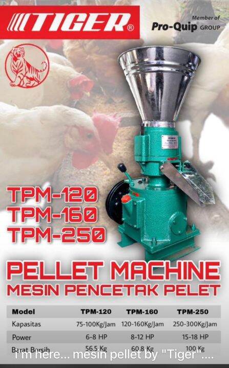 TIGER Mesin Pencetak Pelet / Pellet Machine TPM-120 TPM-160 TPM-250 | Lazada Indonesia