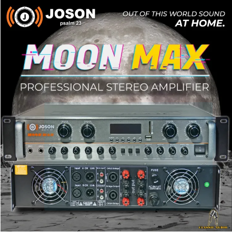 Original JOSON MOON MAX PROFESSIONAL 4-CHANNEL HIGH POWERED AMPLIFIER ...