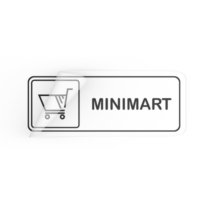 minimart signage sticker - stiker penanda area minimarket - stiker ...