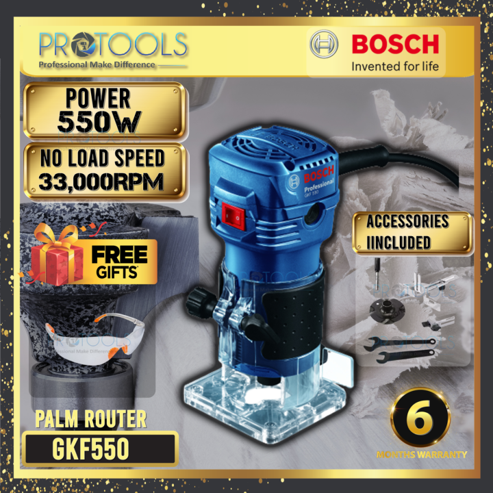 BOSCH GKF550 / GKF 550 MINI ROUTER 550W 6MM WOODWORKER TRIMMER [ BOSCH ...