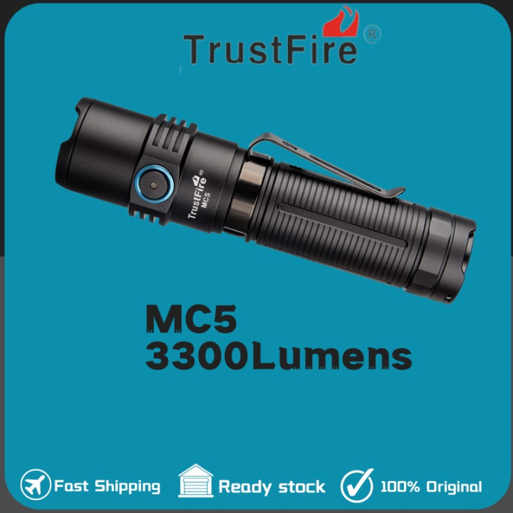 Trustfire MC5 High Power Led Flashlights 3300 lumens Rechargeable Edc ...
