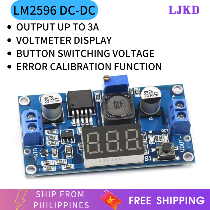 LM2596 DC DC Step Down Converter Voltage Regulator LED Display Voltmeter 4.0~40 to 1.3-37V Buck ...