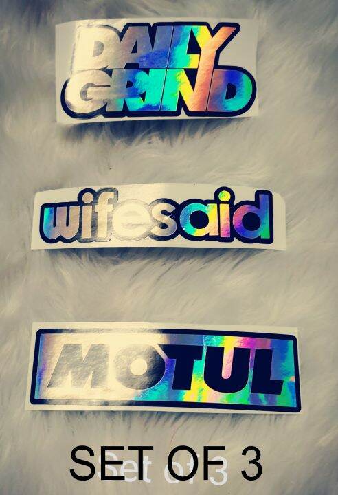 MOTORCYCLE STICKER SET / STAY HUMBLE / LOWLIFE / KALMADO CUT OUT ...