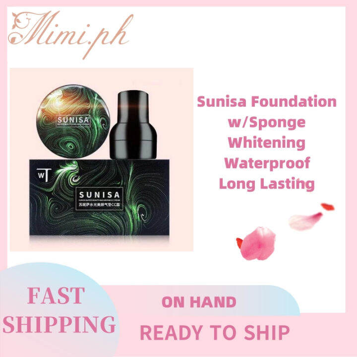 SUNISA Foundation Mushroom Head Air Cushion Waterproof BB Cream Frost Concealer Oil Control Face ...