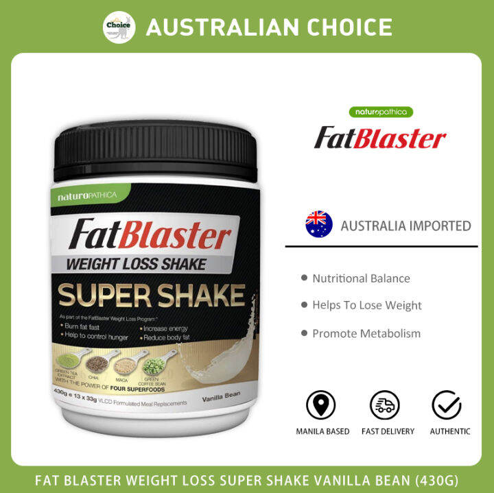 Fat Blaster Weight Loss Shake Super Shake Vanilla Bean 430g. | Lazada PH