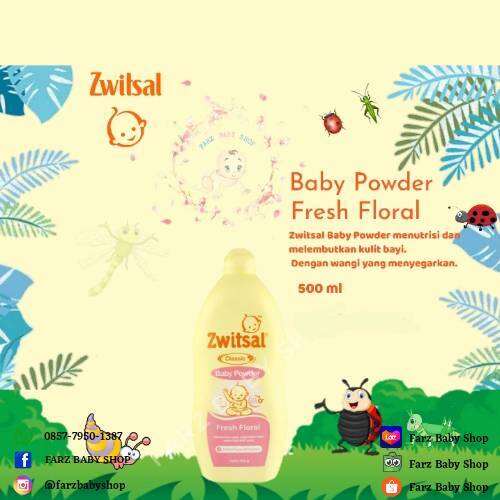Zwitsal Classic Baby Powder Fresh Floral 500gr Tub | Lazada Indonesia