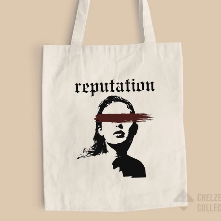 Canvas Tote Bag - Taylor Swift Swiftie Reputation Album Inspired Prints ...