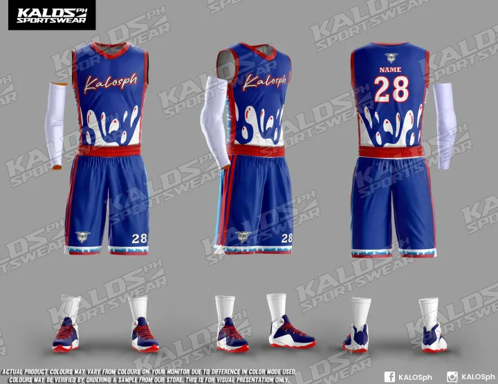 082 SEAFARER MARINE SEAMAN DESIGN BASKETBALL JERSEY SET SANDO AND SHORT ...