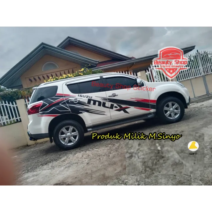 STRIE LIST MOBIL ISUZU MUX STICKER STIKER BODY SAMPING ISUZU MUX FULL ...