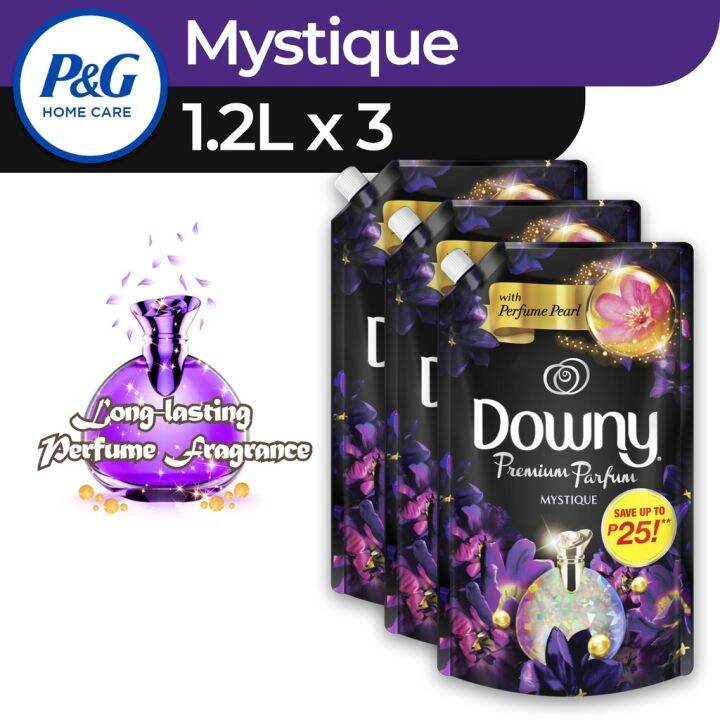 [BUNDLE] Downy Fabric Conditioner Mystique 1.2L x 3 Refill (Fabcon ...
