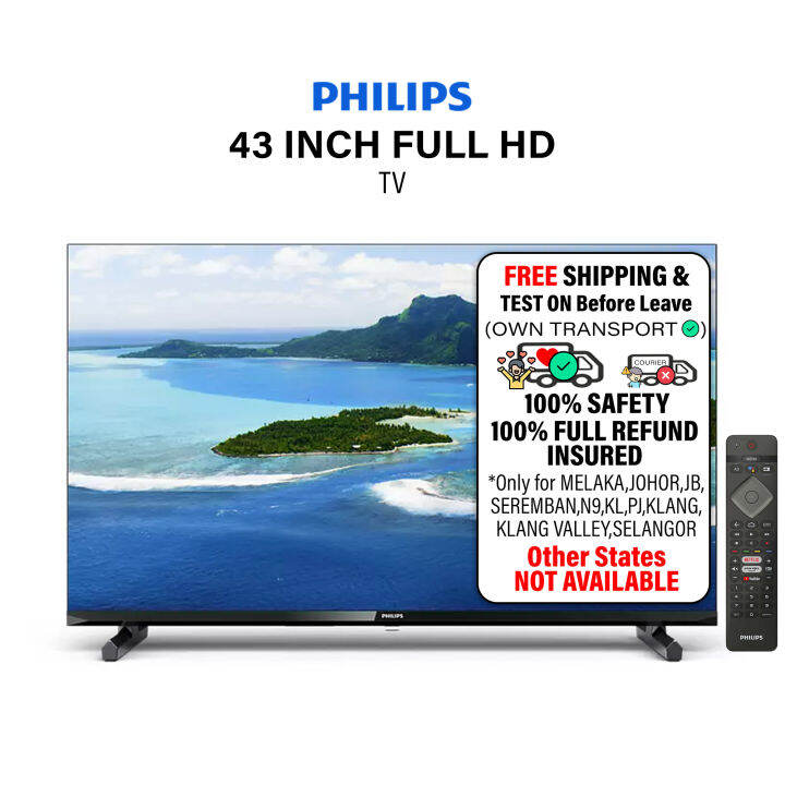Philips 43 Inch Full HD LED TV 43PFT5678 | Lazada