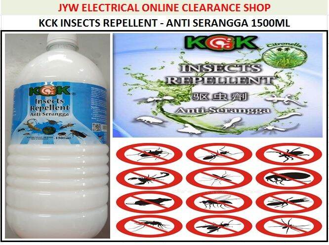 (100% Effective) KCK INSECTS REPELLENT-ANTI SERANGGA 1500ML | Lazada
