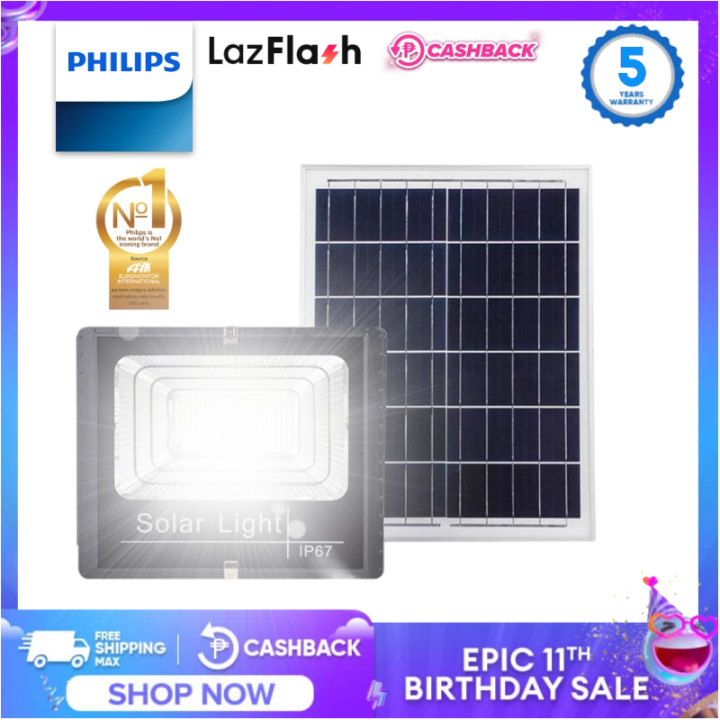PHILIPS Official Store 500W High Power Solar Light IP67 Waterproof ...