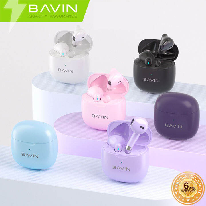 NEW Bavin BA19 TWS Bluetooth 5.3 Headphones High Stereo Wireless ...