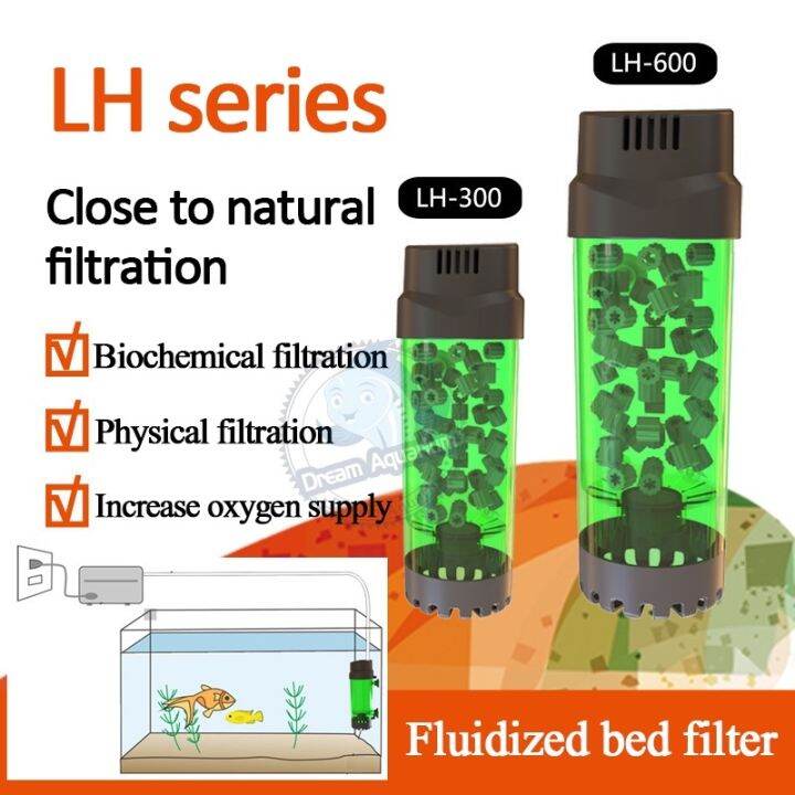 K1 Canister Filter LH300 and LH-600 For Aquarium Fluidized Bed Water ...