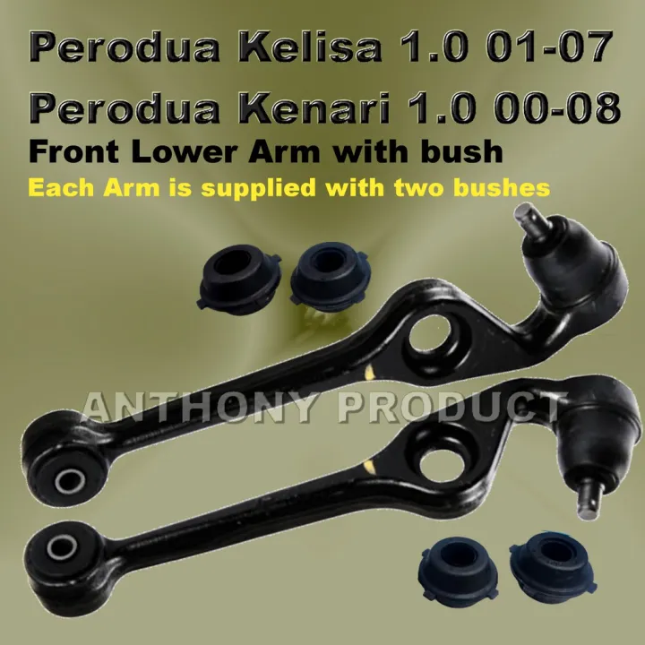 Perodua Kelisa Kenari Front Lower Arm Suspension Control Arms With Bush ...