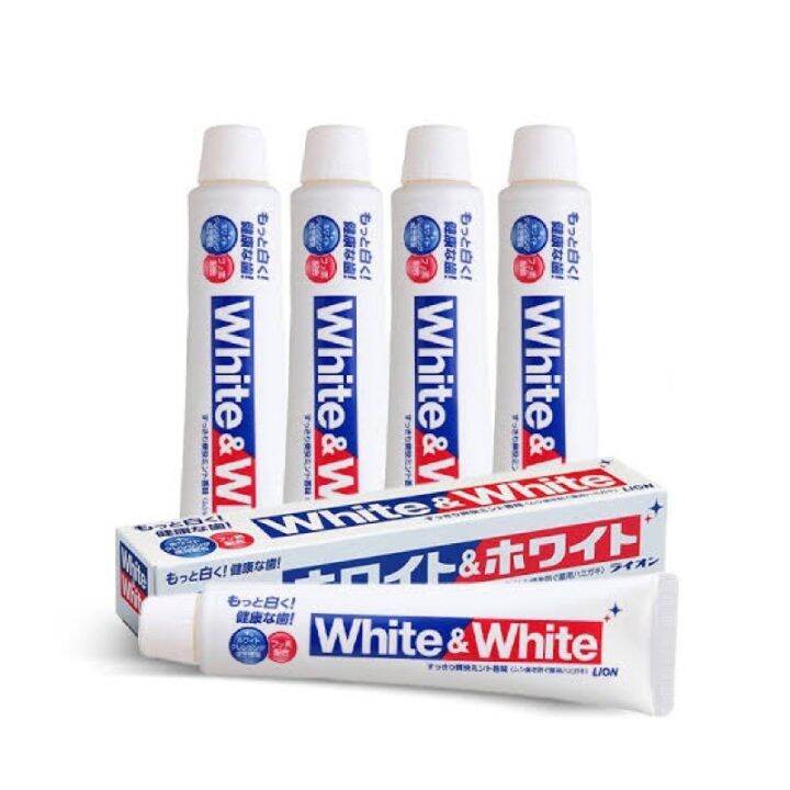 LION WHITE & WHITE TOOTHPASTE FRESH MINT 150G | Lazada PH