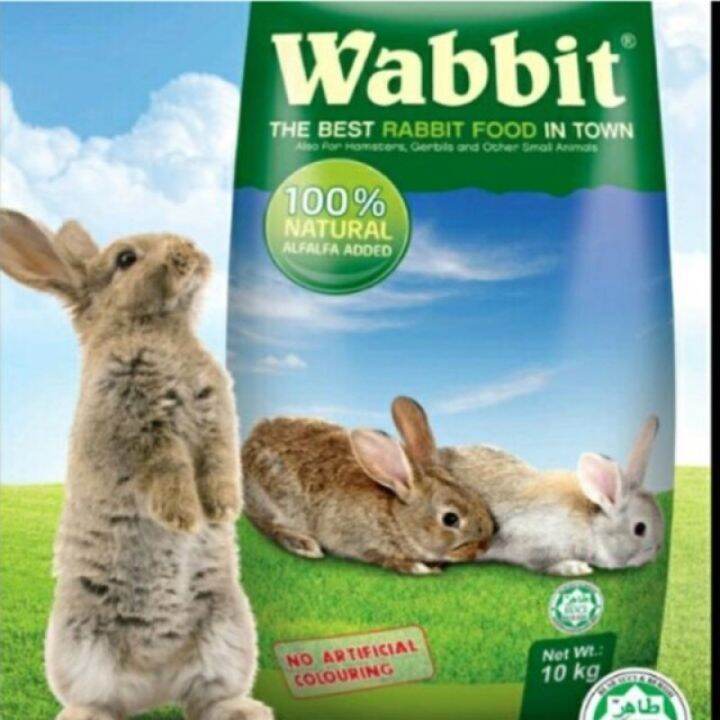 WABBIT [10Kg] Dry Rabbit Bunny Food Makanan Arnab Hamsters Gerbils 100% ...