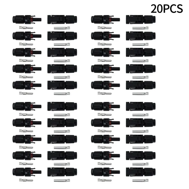 UL94-V0 Mc4 Connector 1~20PCS Class II For IP67 Solar Panel Male ...