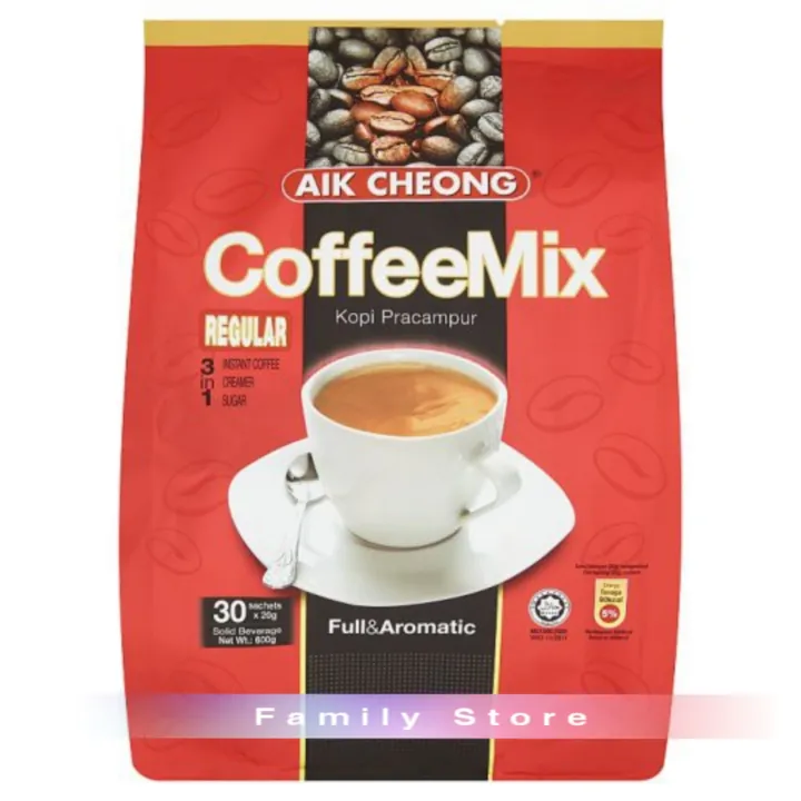AIK CHEONG Coffee Mix 3in1 600g (20g x 30 sachets) - Regular | Lazada