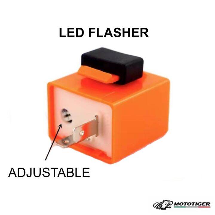 MOTOTIGER LED SIGNAL LIGHT FLASHER RELAY ADJUSTABLE UNIVERSAL FOR ...