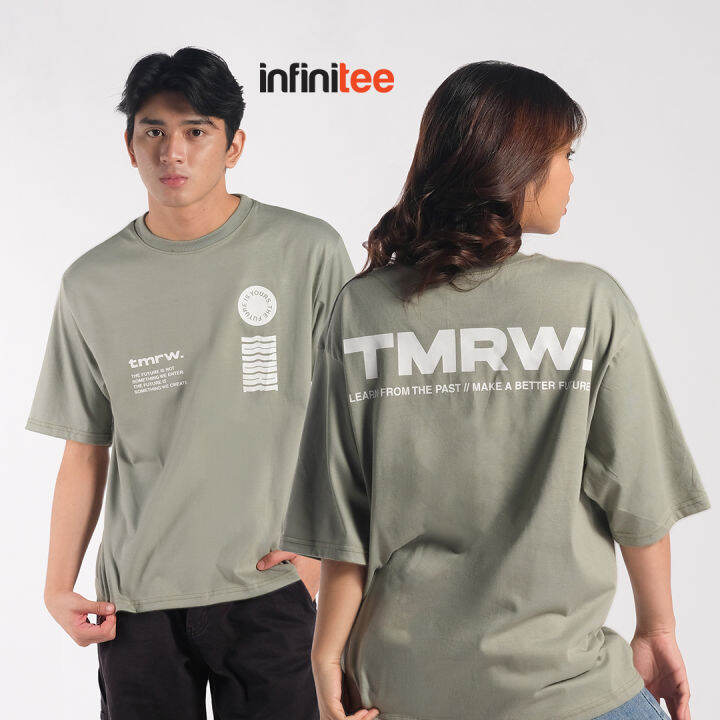 Infinitee Tomorrow Oversized T Shirt For Men Women oversize light olive ...