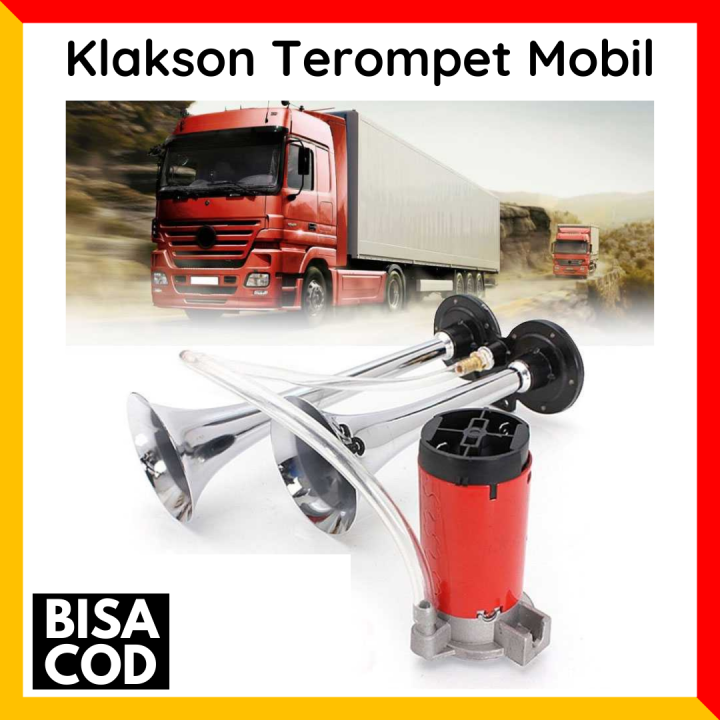 Klakson Terompet HEYVO Klakson Trompet Mobil Dual Air Horn 150dB 12V ...