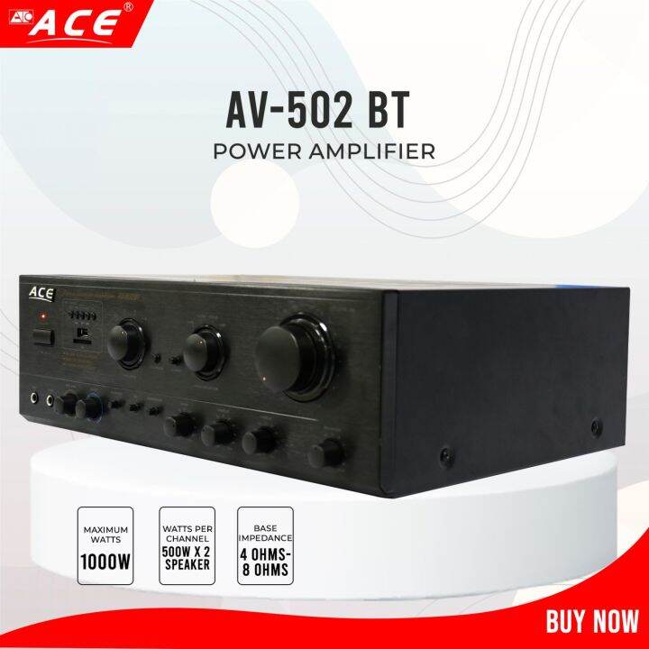 ACE-AV 502 BT POWER AMPLIFIER with FM, USB,SD Port, MP3 and Bluetooth ...