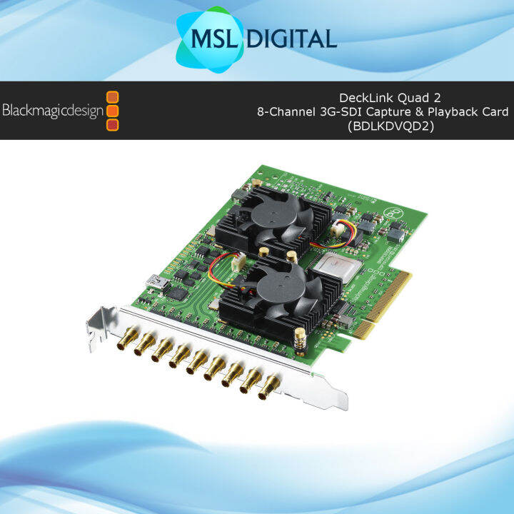 Blackmagic Design DeckLink Quad 2 8-Channel 3G-SDI Capture & Playback ...