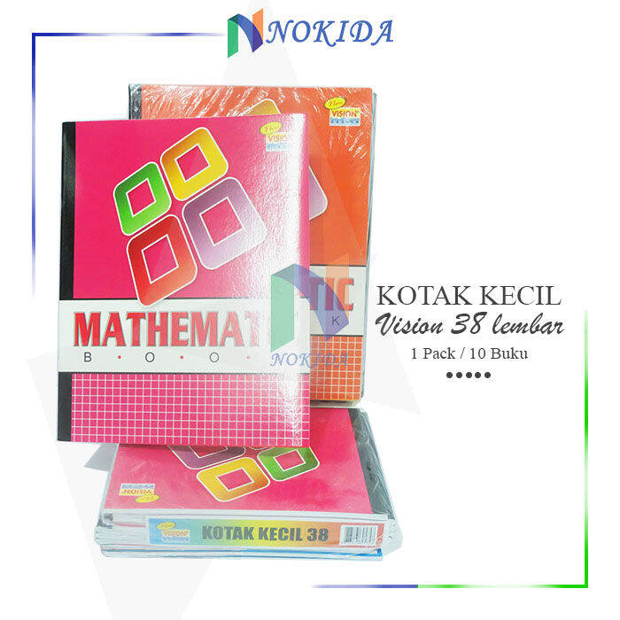 Nokida Buku Strimin Vision 1 Pak [38 Lembar] / Buku Kotak-kotak Kecil 38 Lembar / Buku ...