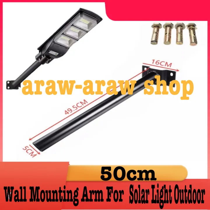Mounting Pole Wall Arm For LED Solar Light Streetlight Outdoor Wall ...
